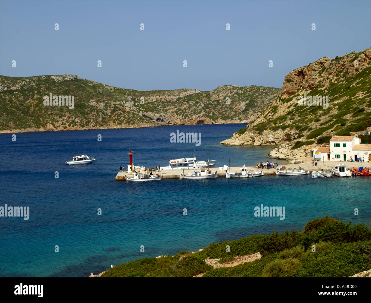 Insel Cabrera, Steg Stockfotografie - Alamy