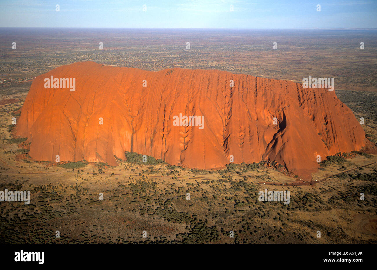 Berühmten Ayers Rock oder Uluru in Australien Outback Wüste in größte ...