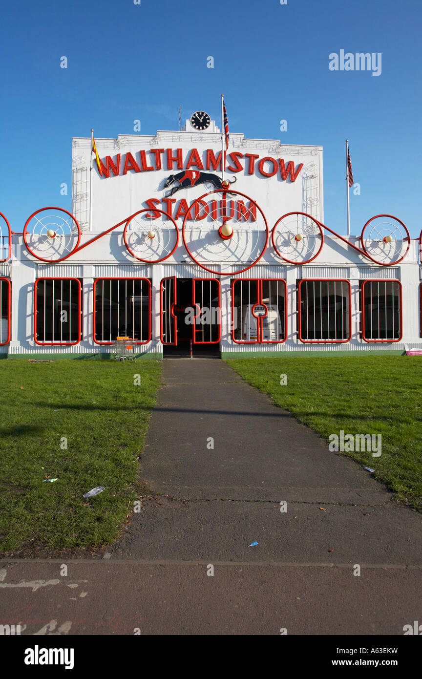 Eingang zum Walthamstow Stadium Hund Rennstrecke East London UK ...