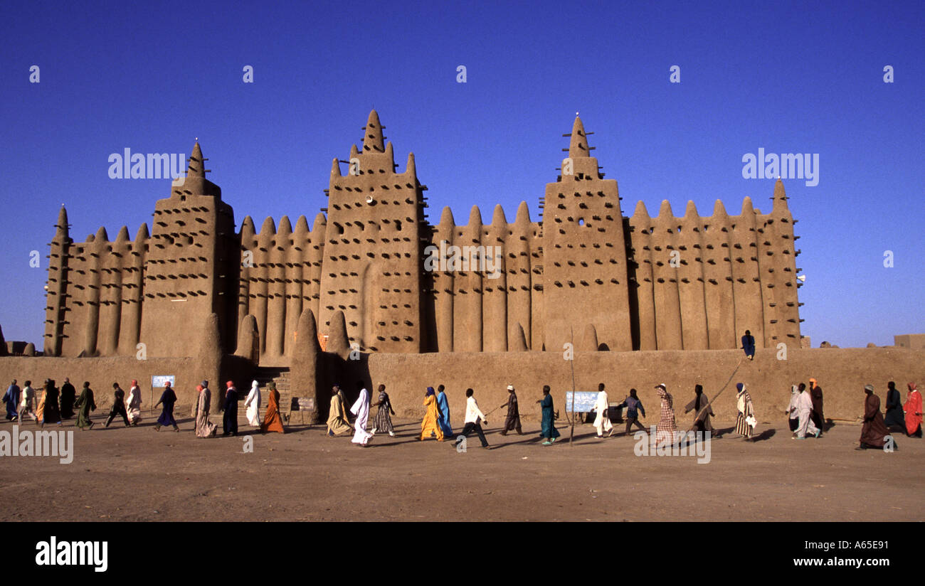 Djenne Moschee Djenne Mali Westafrika Stockfotografie - Alamy