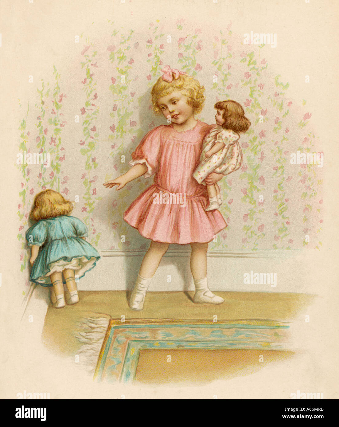 Mädchen spielt mit puppen -Fotos und -Bildmaterial in hoher Auflösung ...