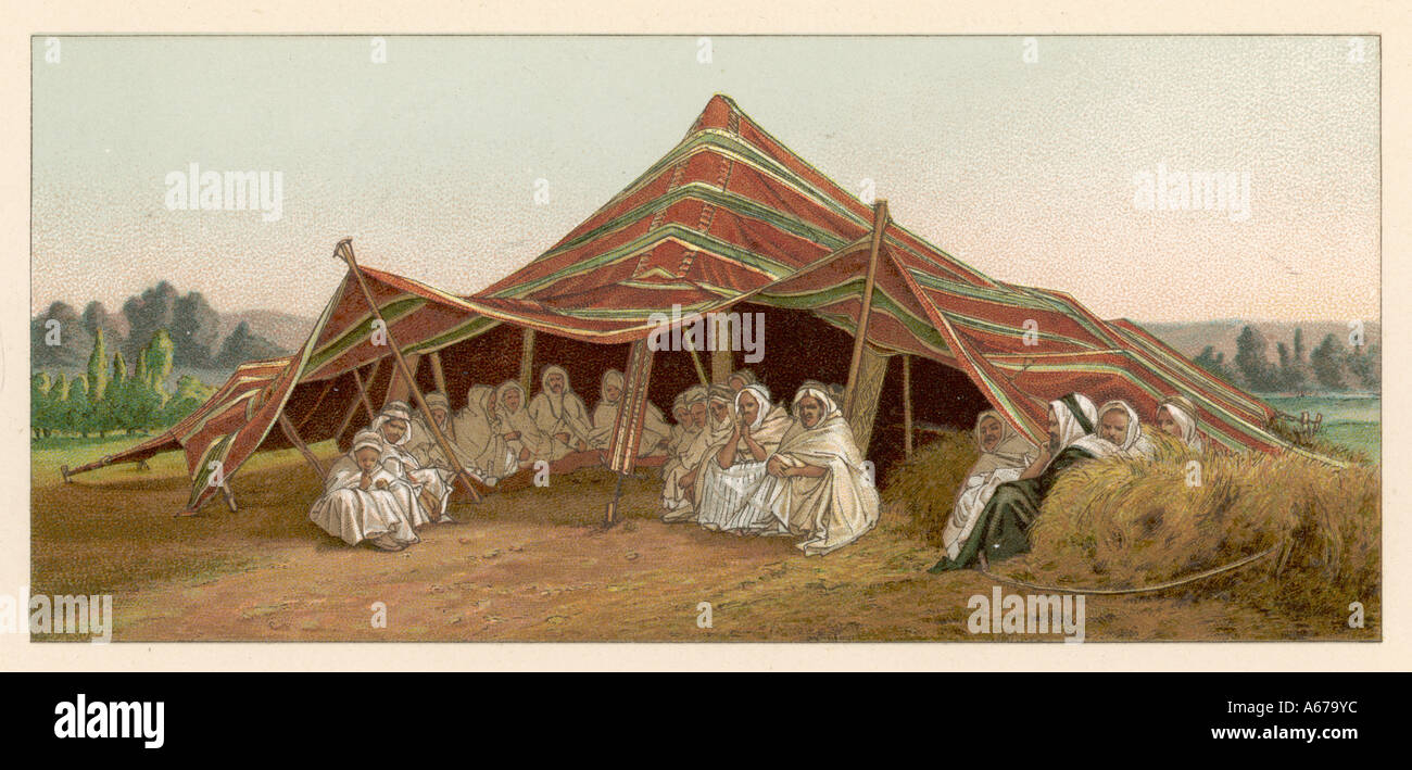 Zelt der nomadischen Araber Stockfotografie - Alamy