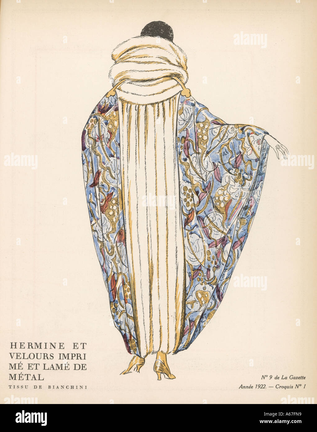 Abend-Mantel mit Hermelin Stockfotografie - Alamy