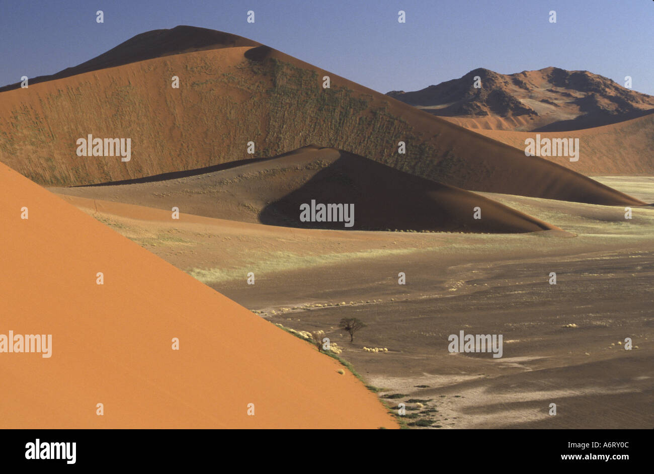Namibia, Sossusvlei. Riesigen roten Dünen Stockfotografie - Alamy