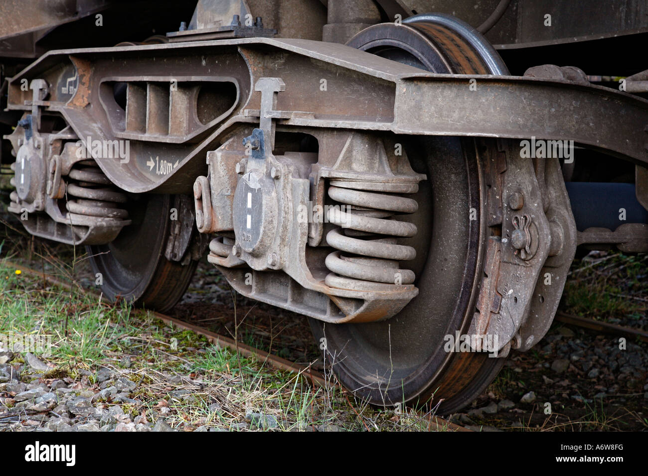 Detail aus einem Zug-Rad Stockfotografie - Alamy