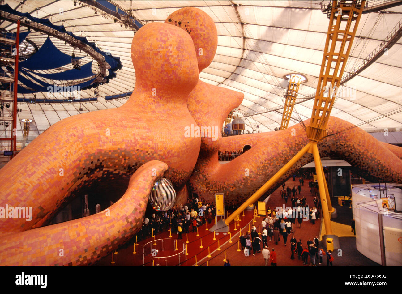 Der Körper Zone innerhalb der Millennium Dome jahr 2000 Ausstellung ...