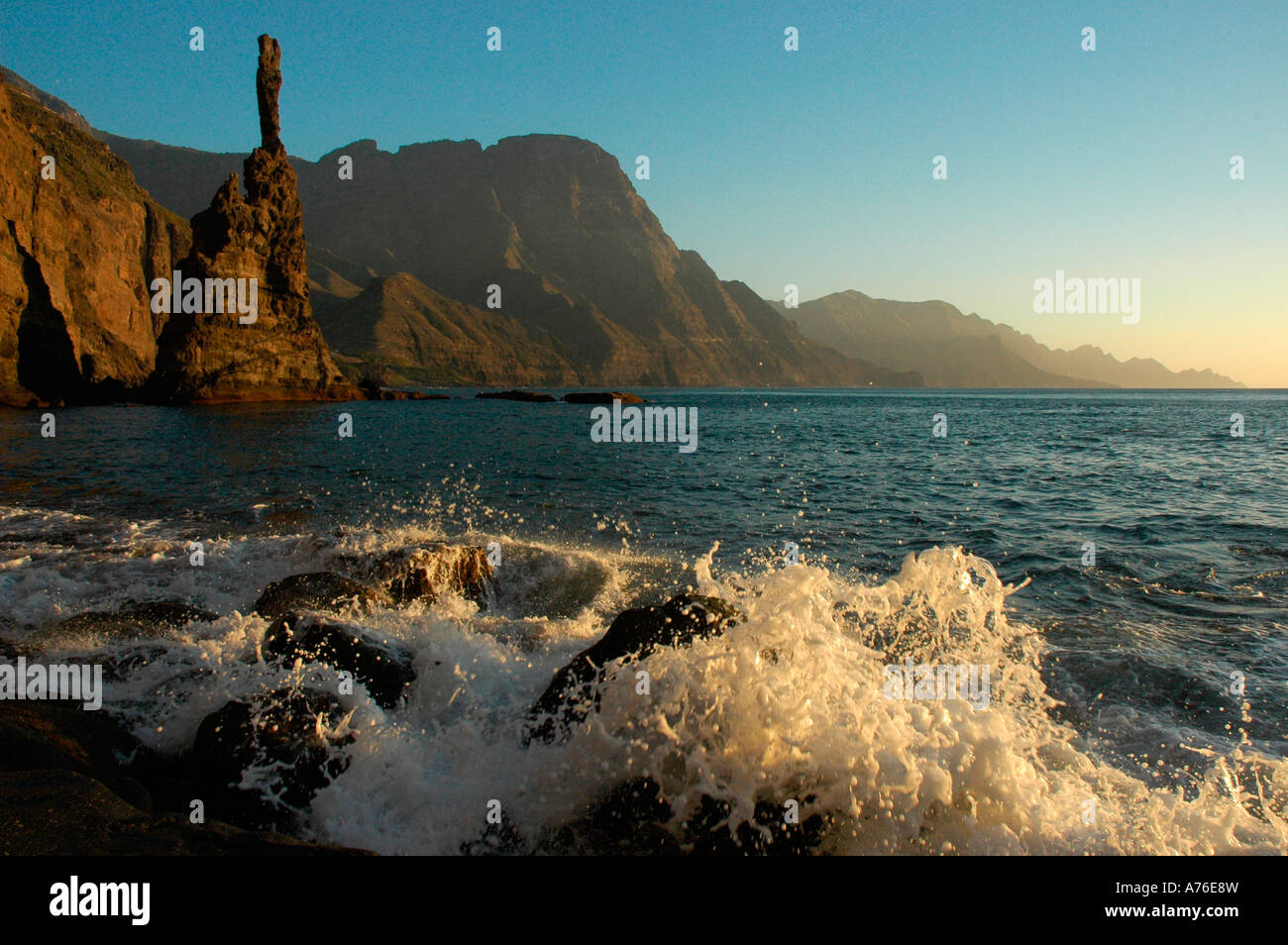 Finger Gottes Fels in Puerto de Las Nieves GRAN CANARIA Kanaren Spanien ...