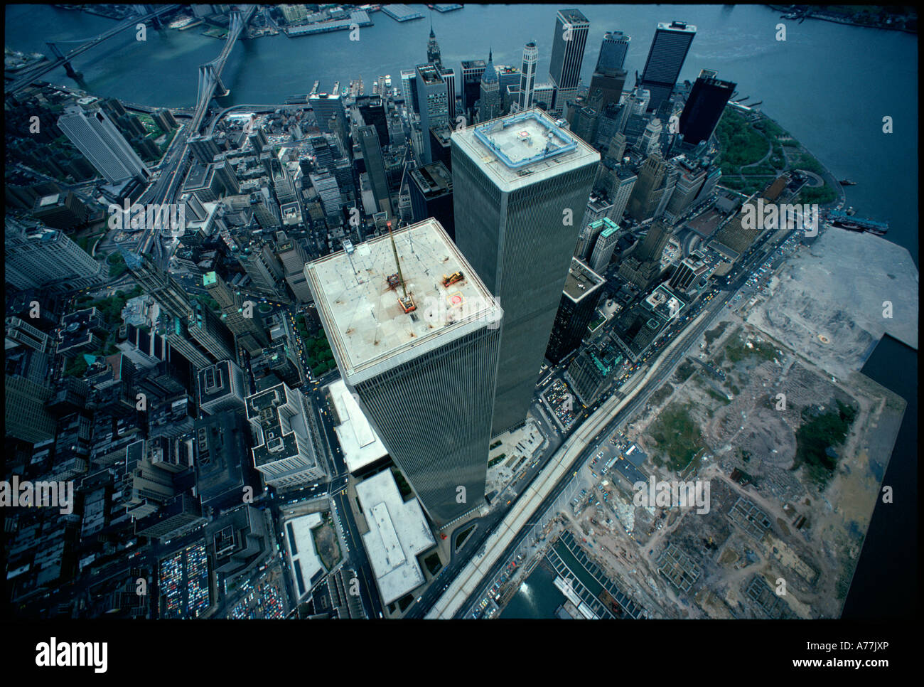 World Trade Center-Luftbild Stockfotografie - Alamy