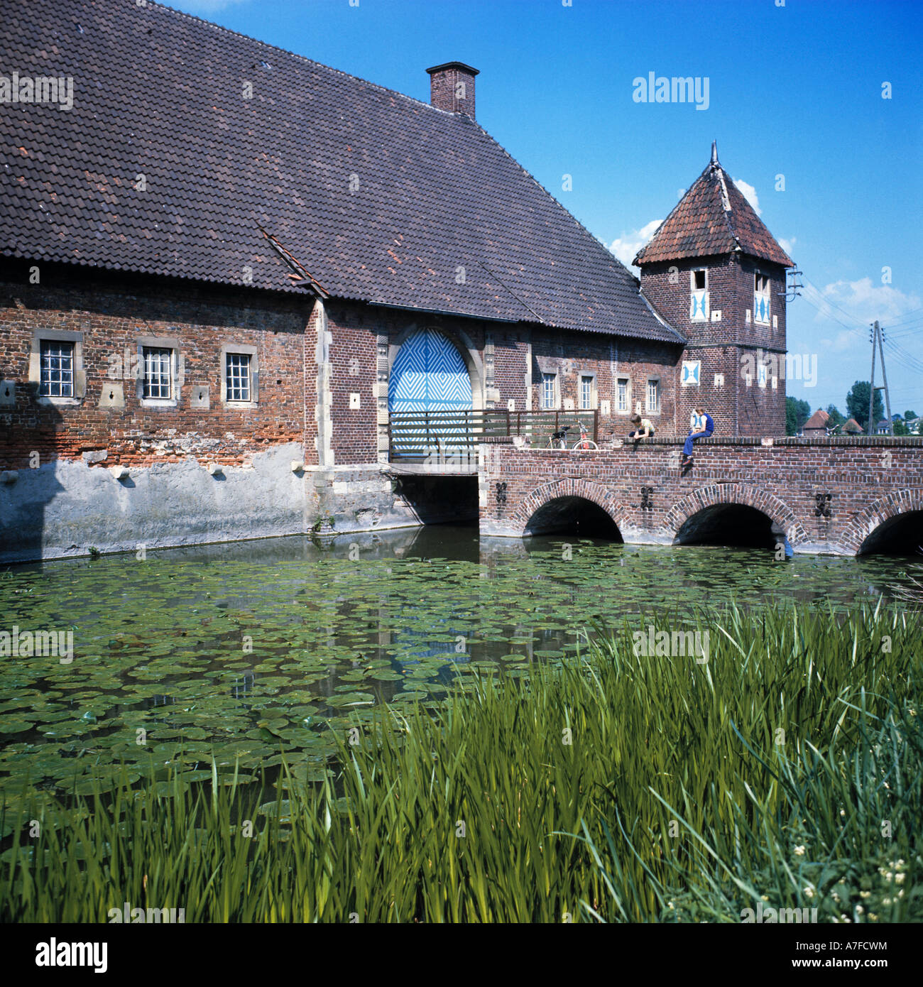 Wasserschloss Borg in Drensteinfurt-Rinkerode Im Münsterland, Nordrhein ...