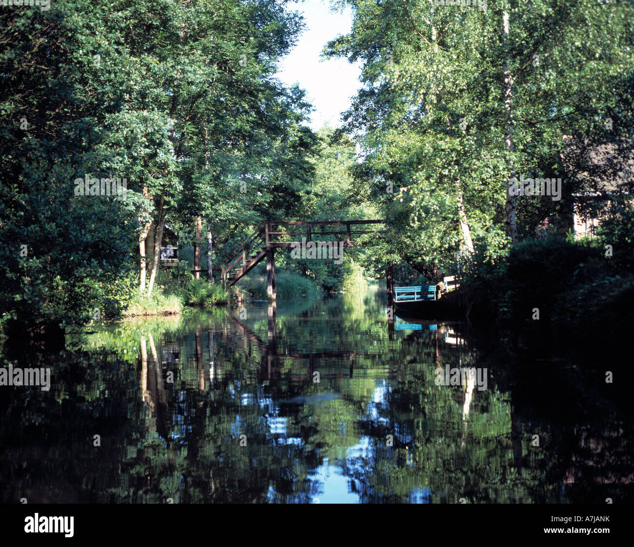 Spreewald Forest Bridge Stockfotos und -bilder Kaufen - Alamy