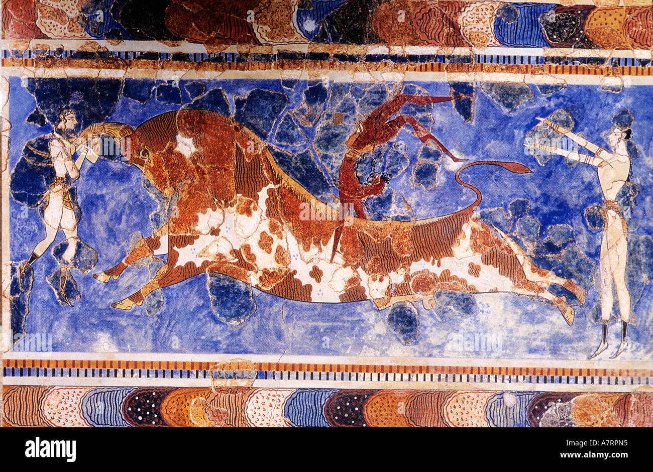 Knossos palace fresco -Fotos und -Bildmaterial in hoher Auflösung – Alamy
