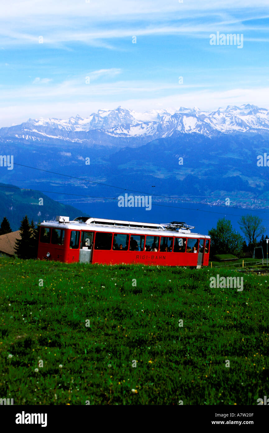 Zug-Rigi-Kulm-Rigi-Berg der Schweiz Europa Stockfotografie - Alamy