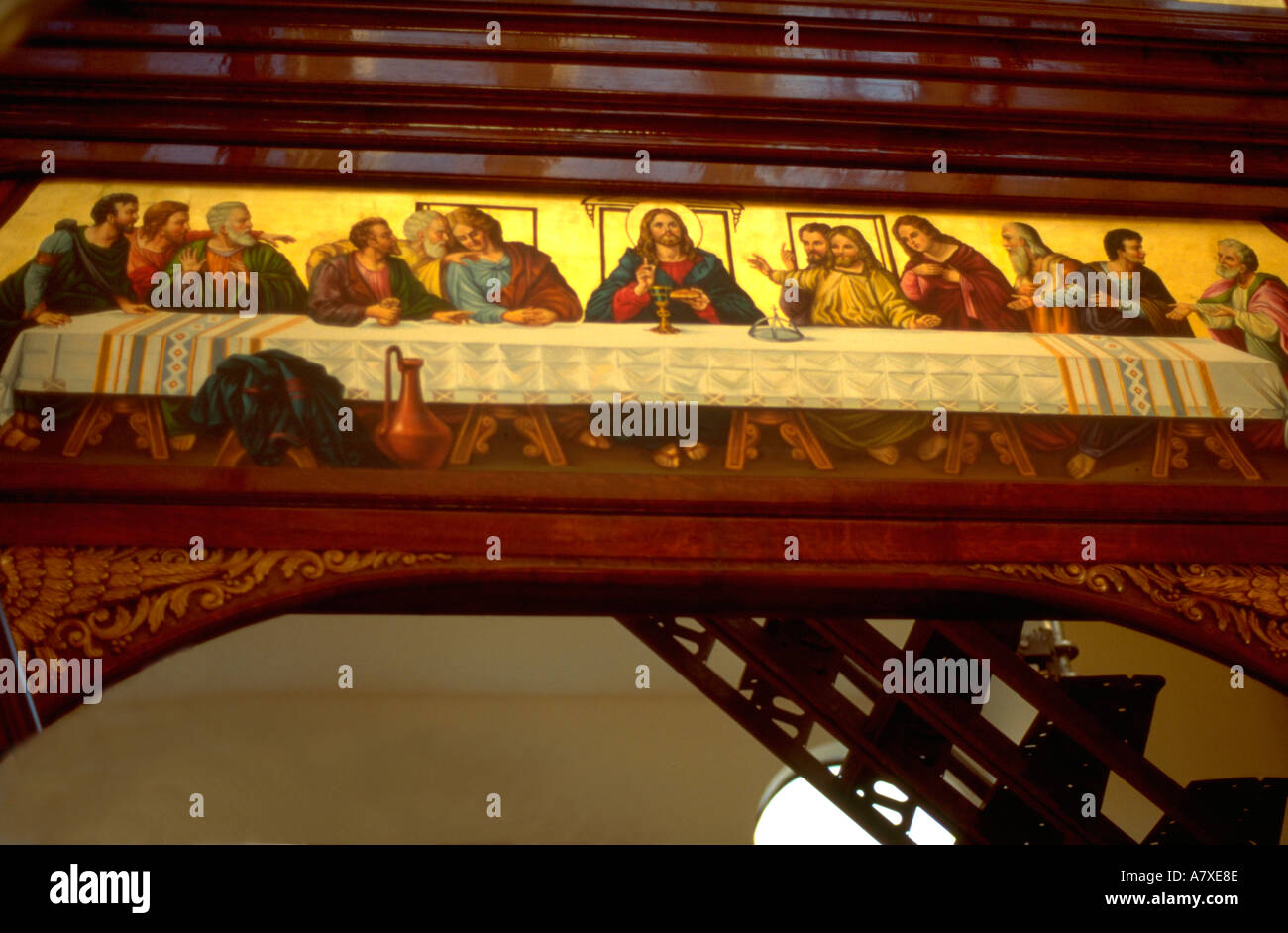 The Last Supper Painting Stockfotos und -bilder Kaufen - Alamy