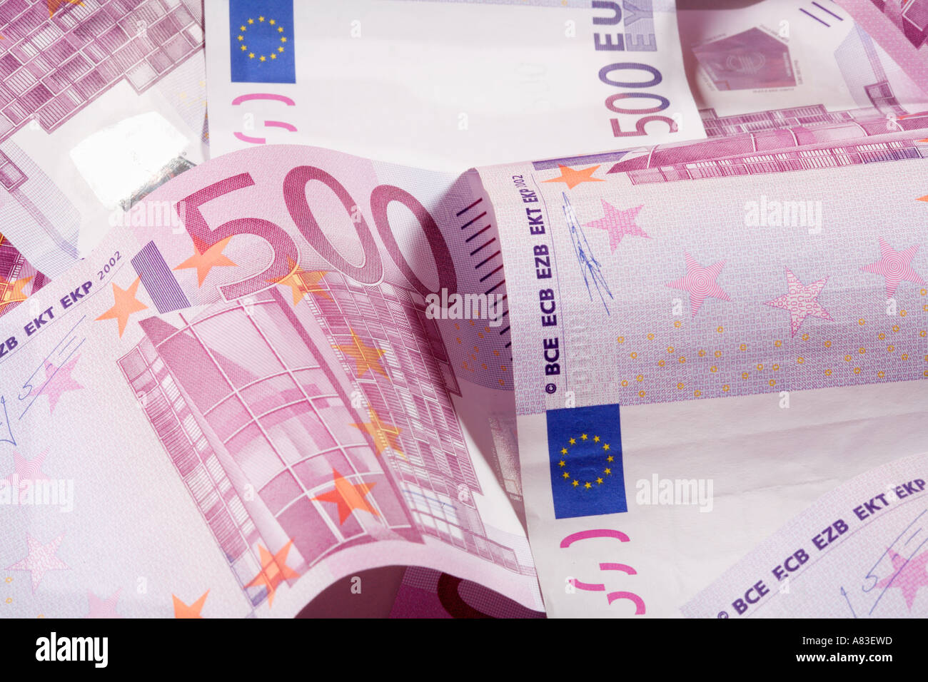 Front 500 Euro Note Stockfotos & Front 500 Euro Note Bilder - Alamy
