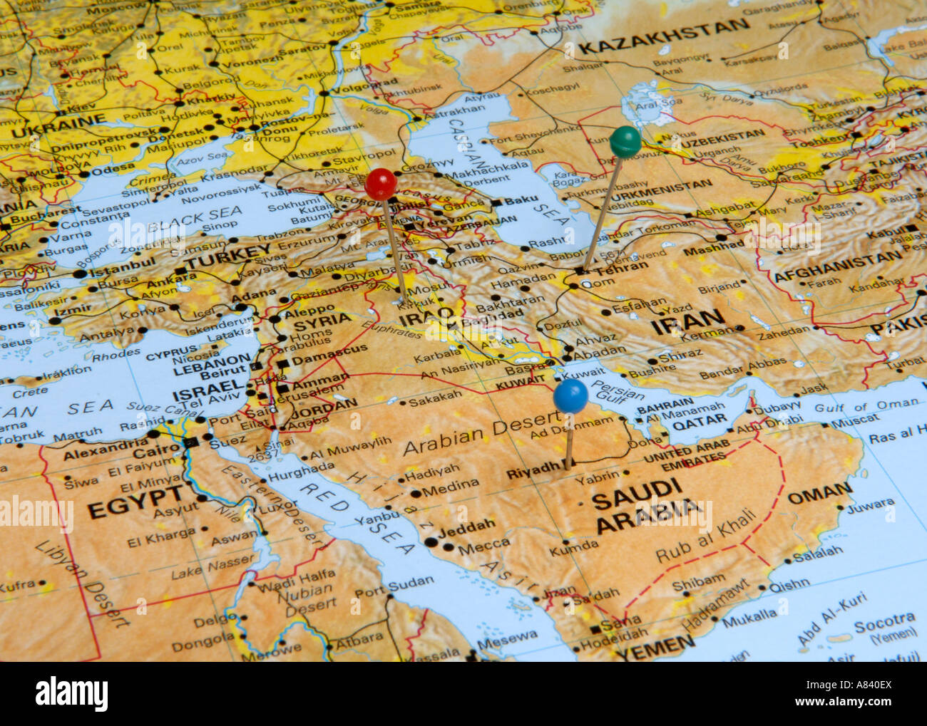Iran irak karte -Fotos und -Bildmaterial in hoher Auflösung – Alamy