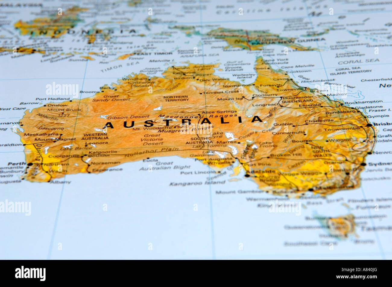 Map australia -Fotos und -Bildmaterial in hoher Auflösung – Alamy