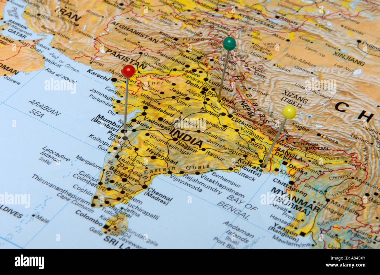 Map of india -Fotos und -Bildmaterial in hoher Auflösung – Alamy