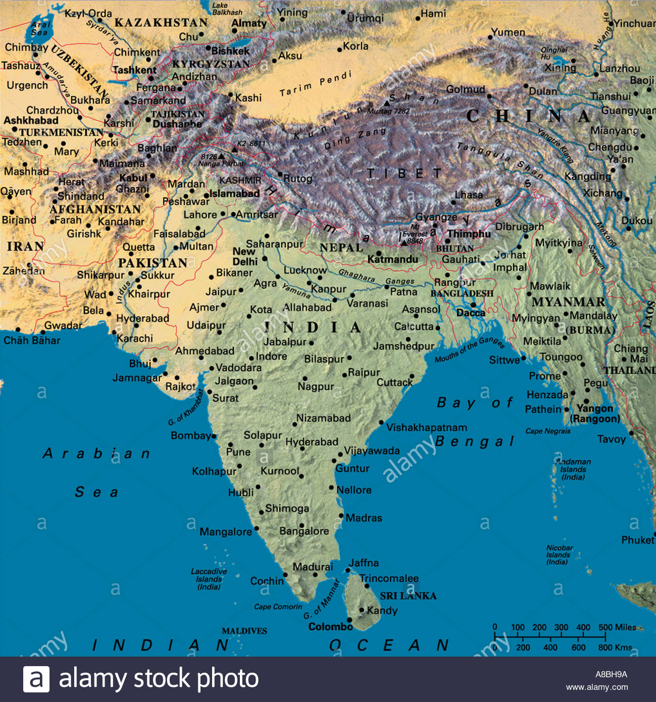 India Map Stockfotos & India Map Bilder - Alamy