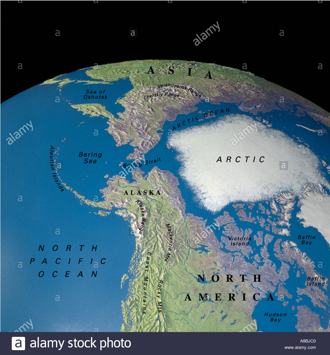 Arctic North Pole Map Stockfotos & Arctic North Pole Map Bilder - Alamy