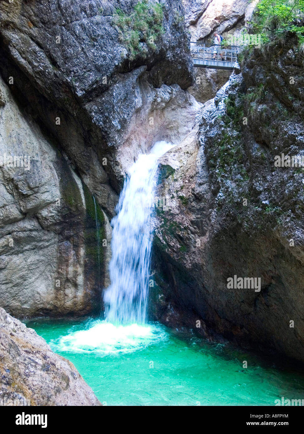 Almbachklamm Almbach Berchtesgaden Gorge Germany Stockfotos ...