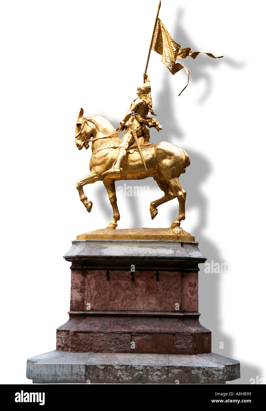 Joan of arc mit pferd und flagge -Fotos und -Bildmaterial in hoher ...