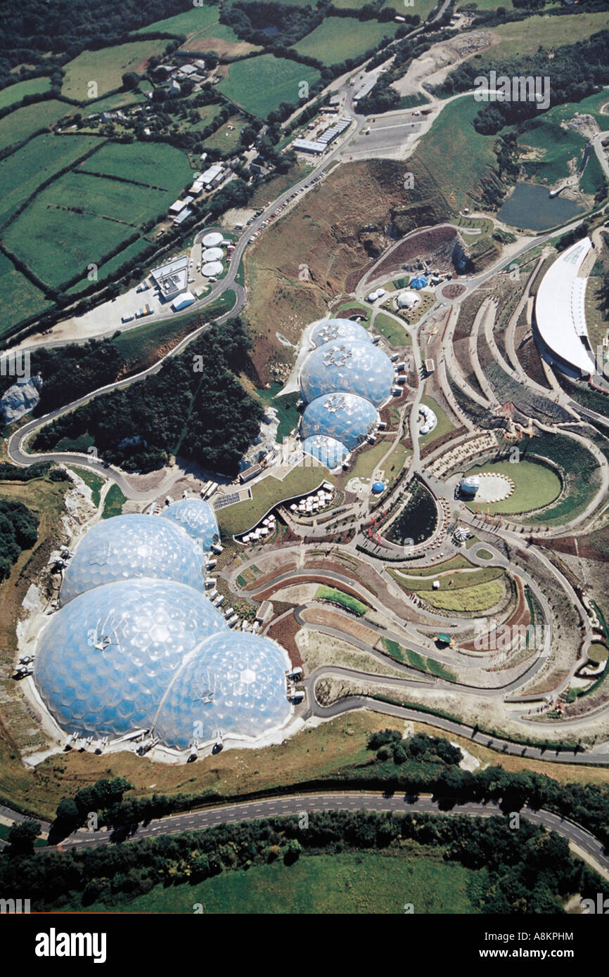 Europakarte der Eden Projekt Cornwall U.K Stockfotografie - Alamy