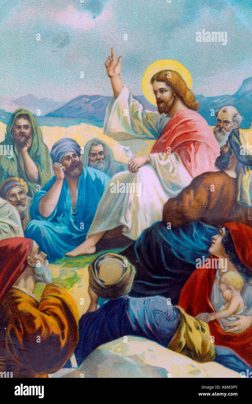 Bergpredigt Jesu Christi Stockfotografie - Alamy