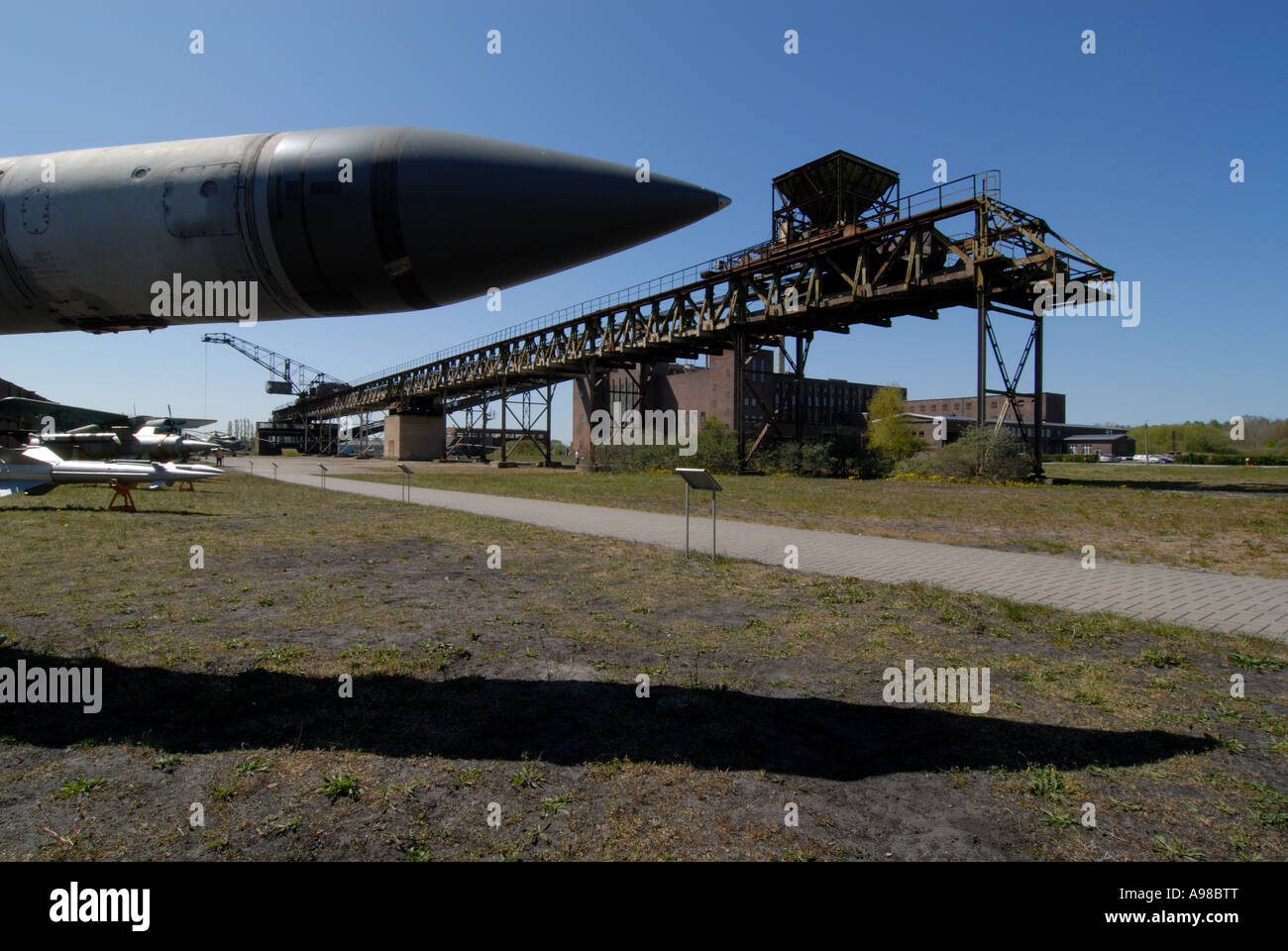 V2 Rakete Entwicklung Standort Peenemünde Deutschland Stockfotografie ...