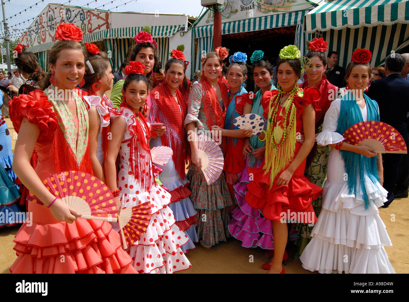 Feria de Abril Festival Sevilla Stockfotografie - Alamy