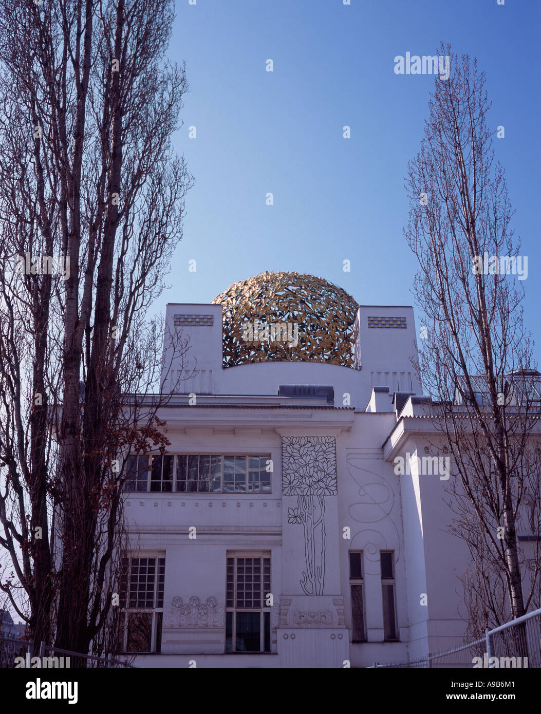 Der Seite des Gebäudes Jugendstil Secession, Wien, Österreich ...
