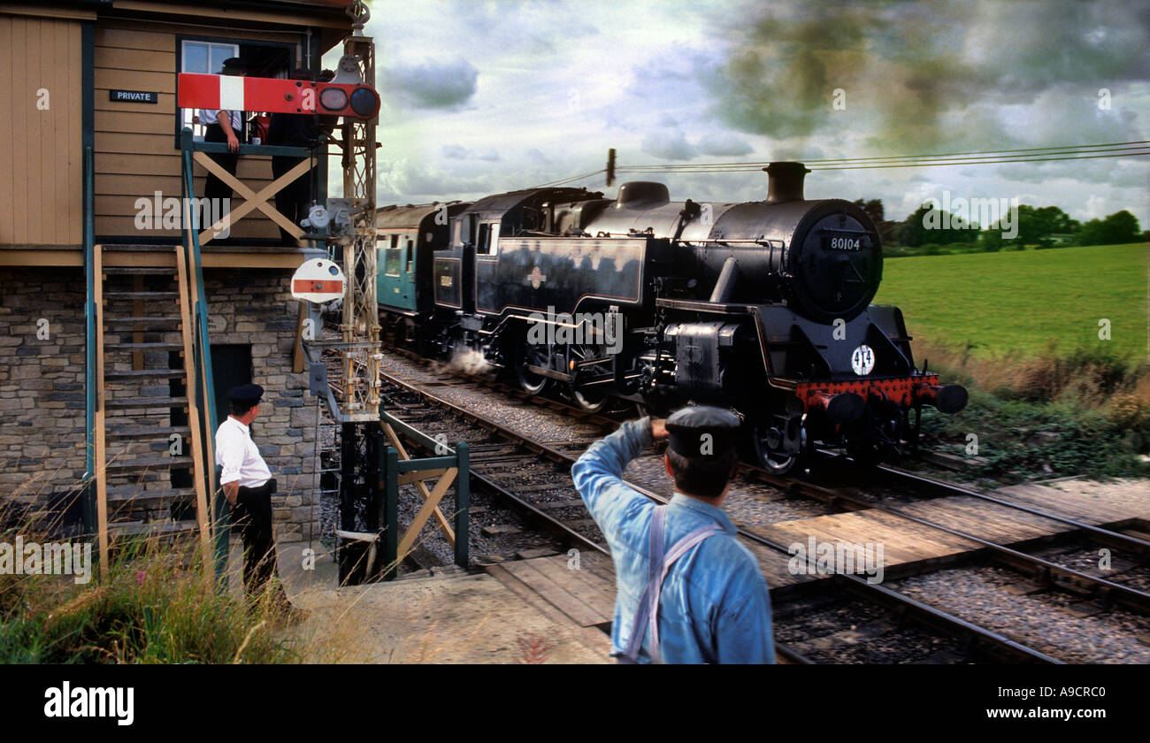 BR 2-6-4T KLASSE 4MT NO. 80104 Dampflokomotive bei Harmans Cross auf ...