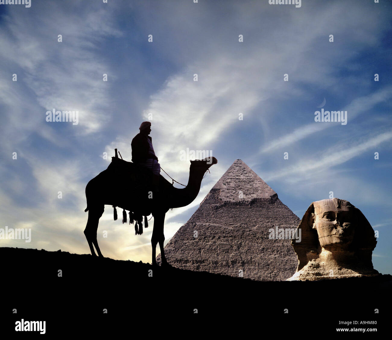 EG - Kairo: Pyramiden und Sphinx von Gizeh El Stockfotografie - Alamy