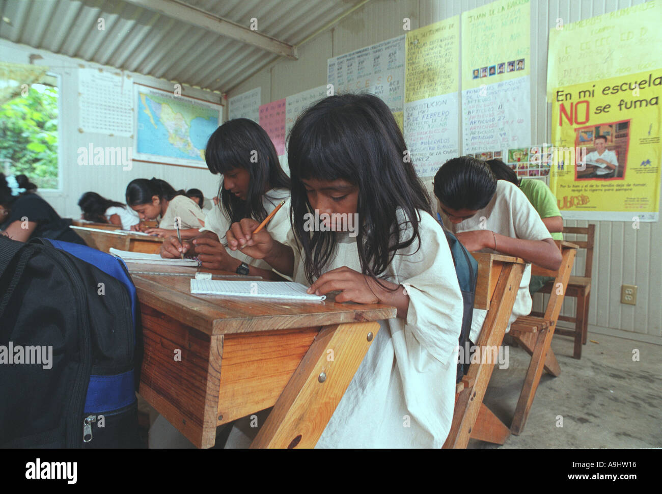 Mexiko, Chiapas, Naha, Selva Lacandona, Nordamerika. Lacandon Maya ...