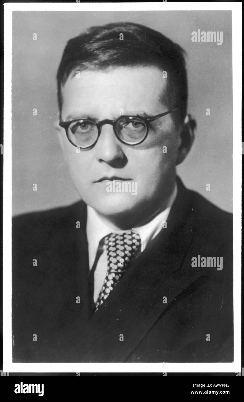 Komponist Dmitry Schostakowitsch Stockfotos und -bilder Kaufen - Alamy