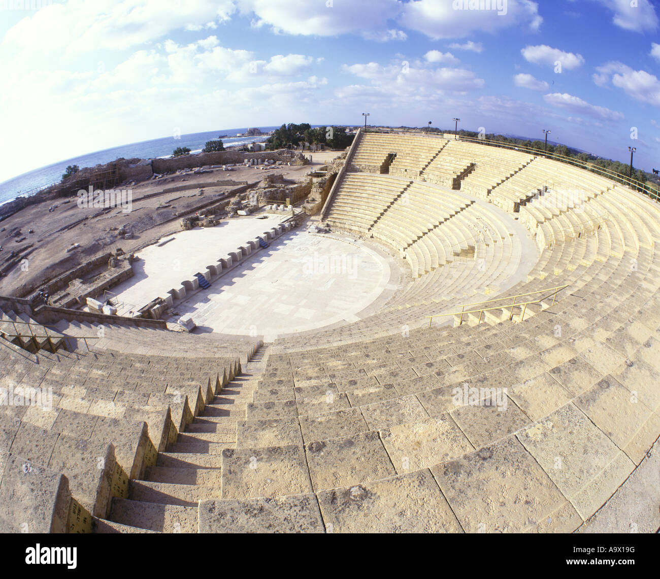 Roman Amphitheater Caesarea Israel Stockfotos & Roman Amphitheater ...