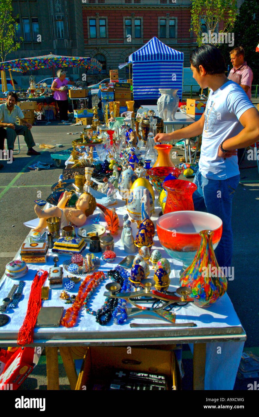 Alt Wiener Flohmarkt Flohmarkt in Wien Österreich EU Stockfotografie ...