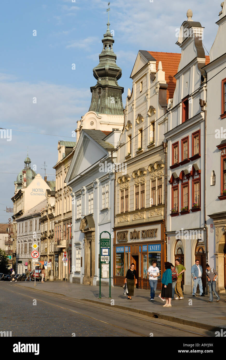 Historische alte Stadt Pilsen, Pilsen, Westböhmen, Tschechien ...