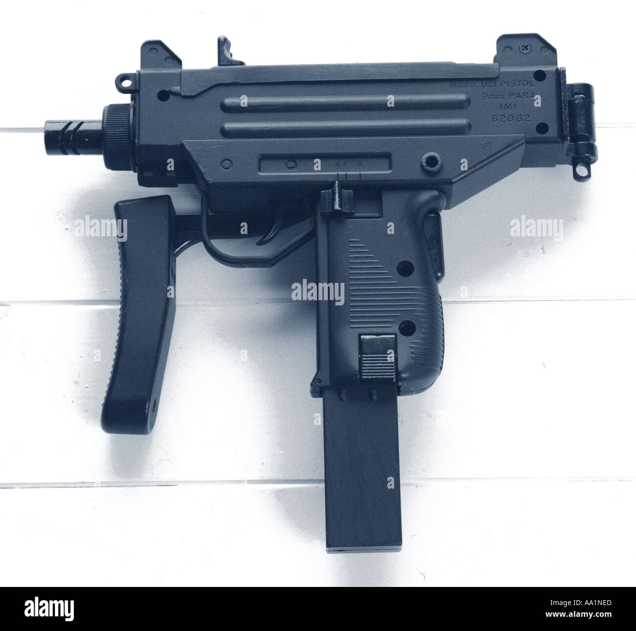 eine Uzi 9mm Sub-Maschinengewehr Stockfotografie - Alamy