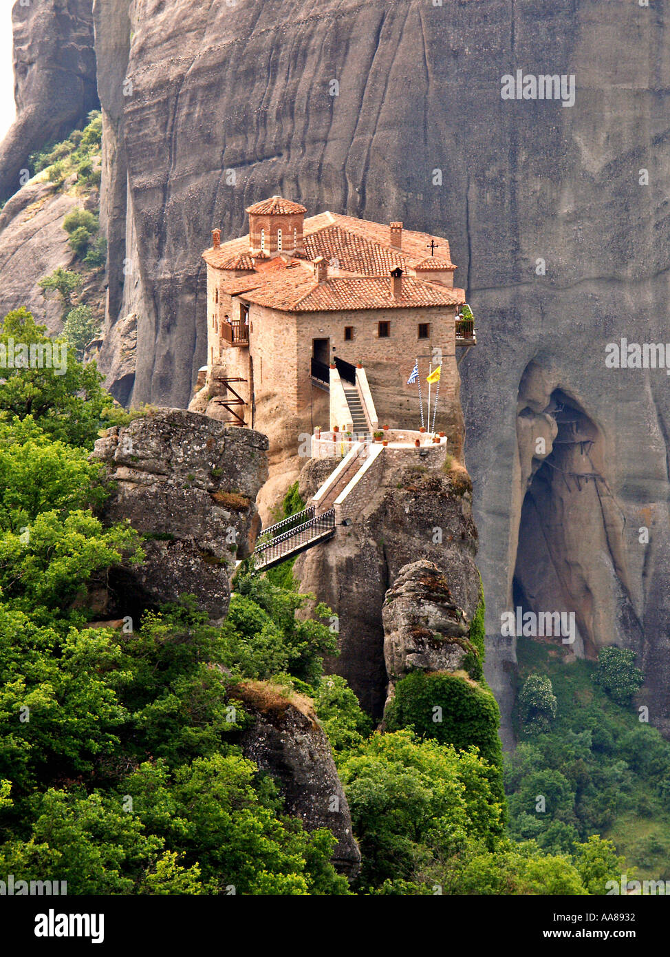 Rousanou Kloster Meteora Kalabaka Griechenland Stockfotografie - Alamy