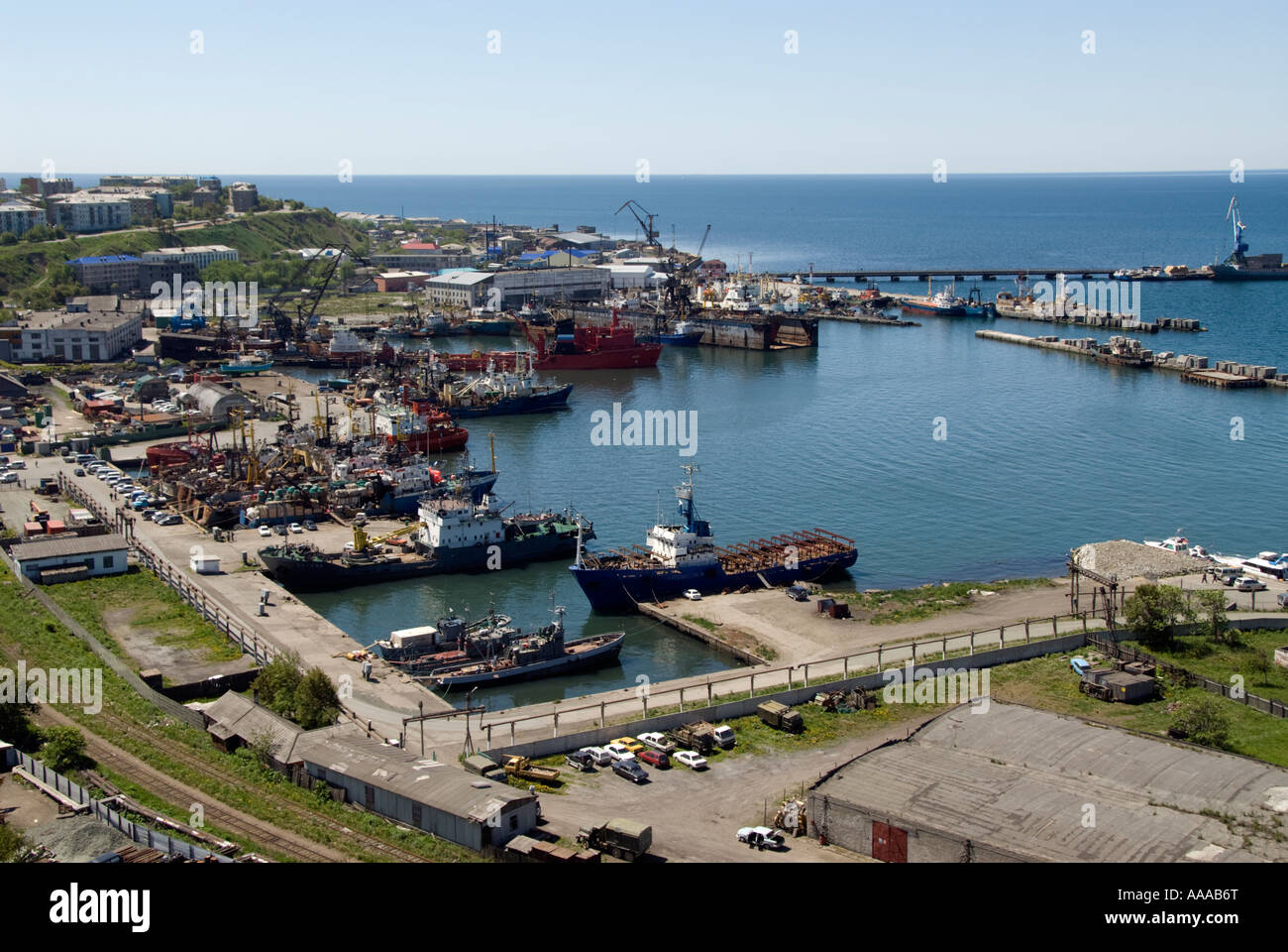 Hafen von Korsakow auf Sachalin Russland 2007 Stockfotografie - Alamy