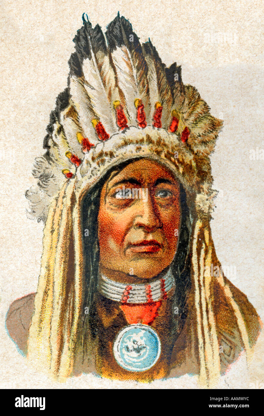 Native american chief portrait -Fotos und -Bildmaterial in hoher ...