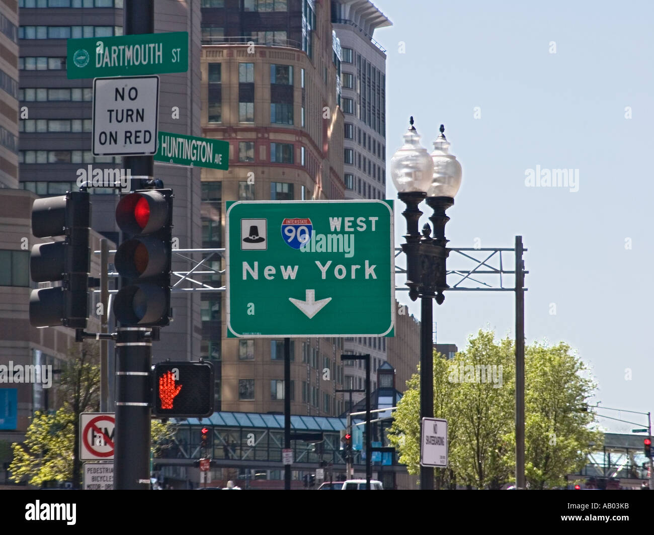 Autobahn interstate schild turnpike masse hecht i 90 new york -Fotos ...