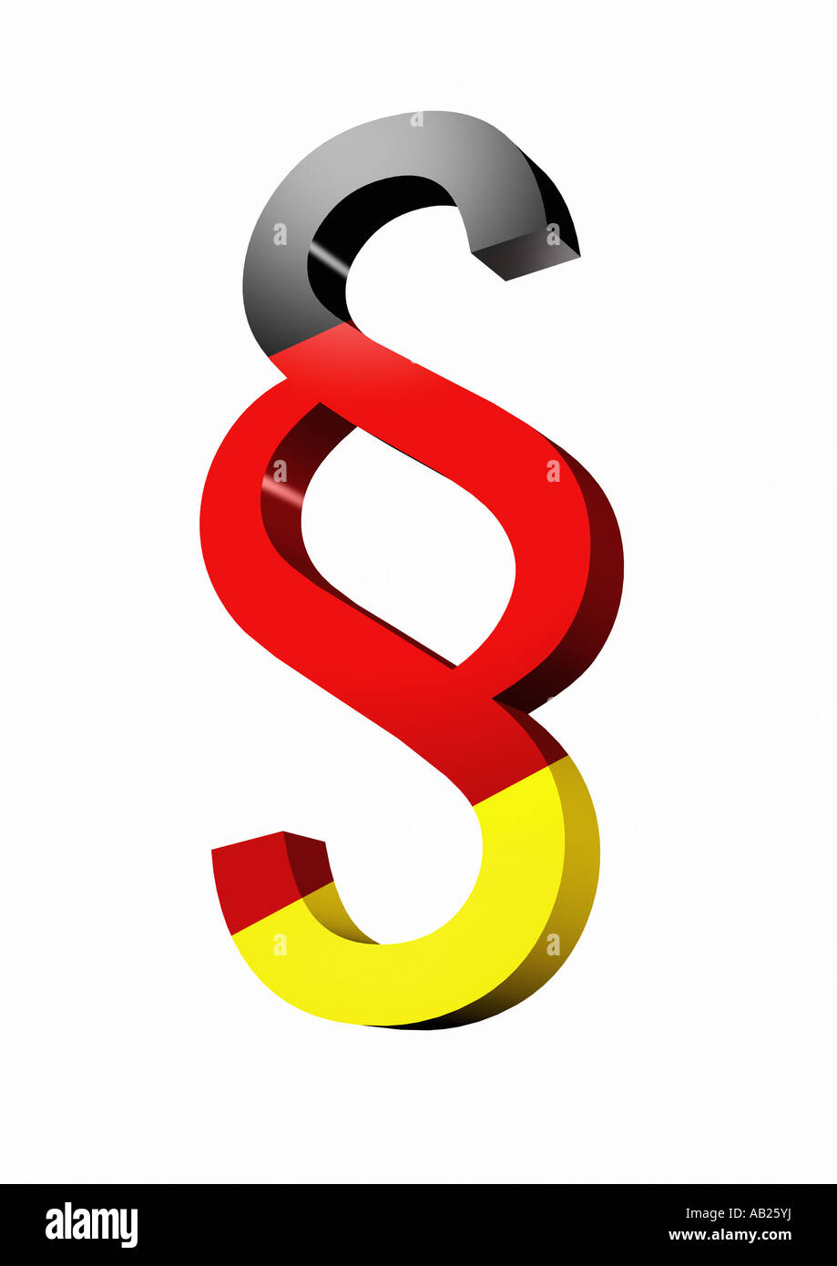 Paragraf Schild mit Ensign Farben Paragraphenzeichen in Landesfarben ...
