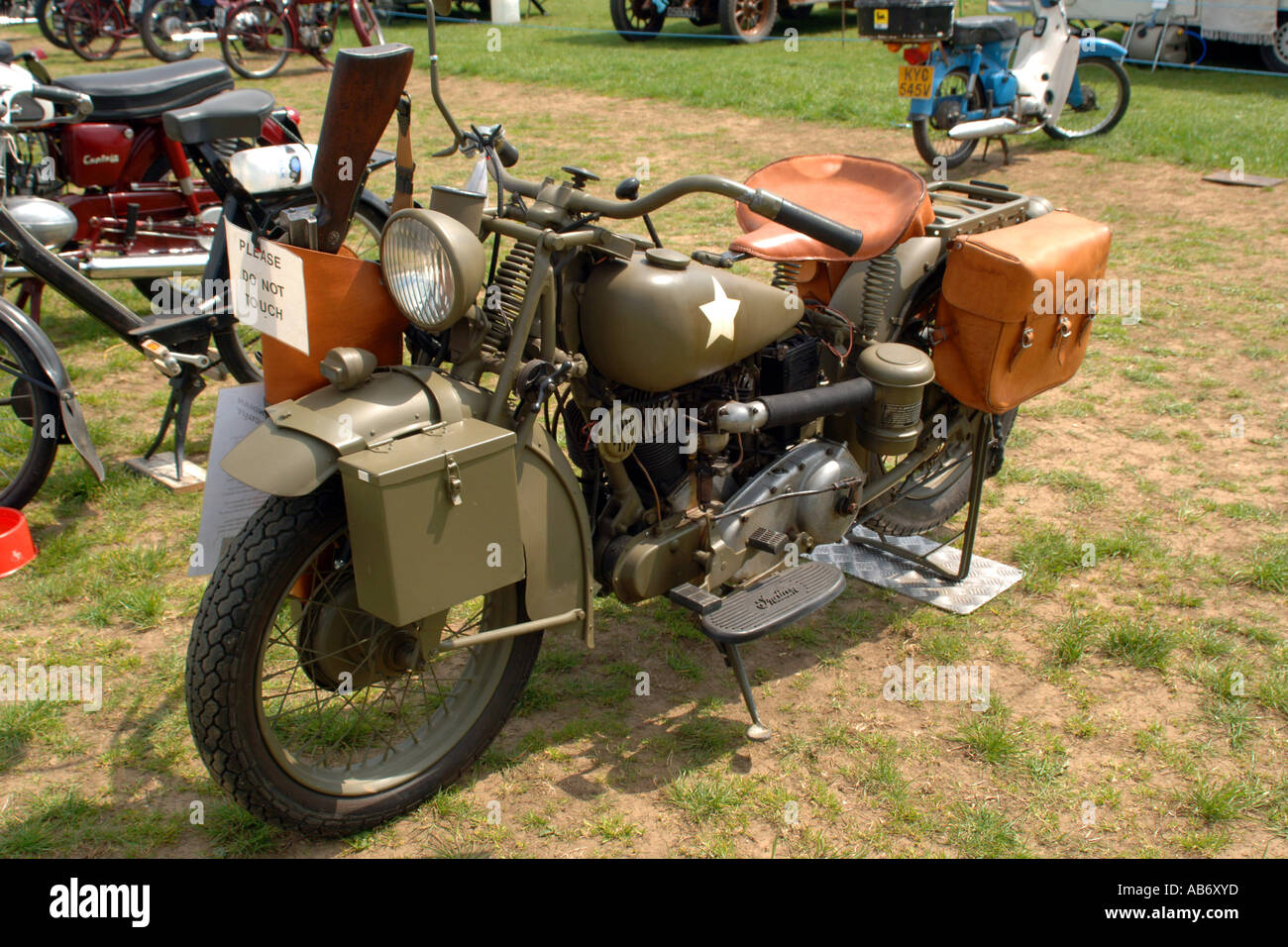 WW2 US Army Motorrad auf dem Display bei einer Fahrzeug-show ...