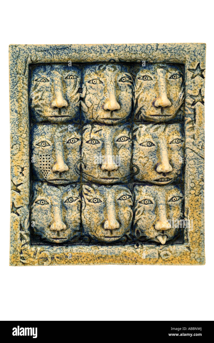 Gesicht Maske Porträt menschlichen Antlitz 3d Ausdruck expressiver ...
