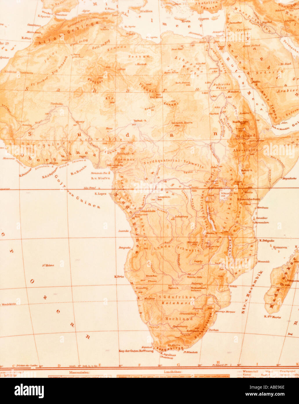 Afrika karte -Fotos und -Bildmaterial in hoher Auflösung – Alamy