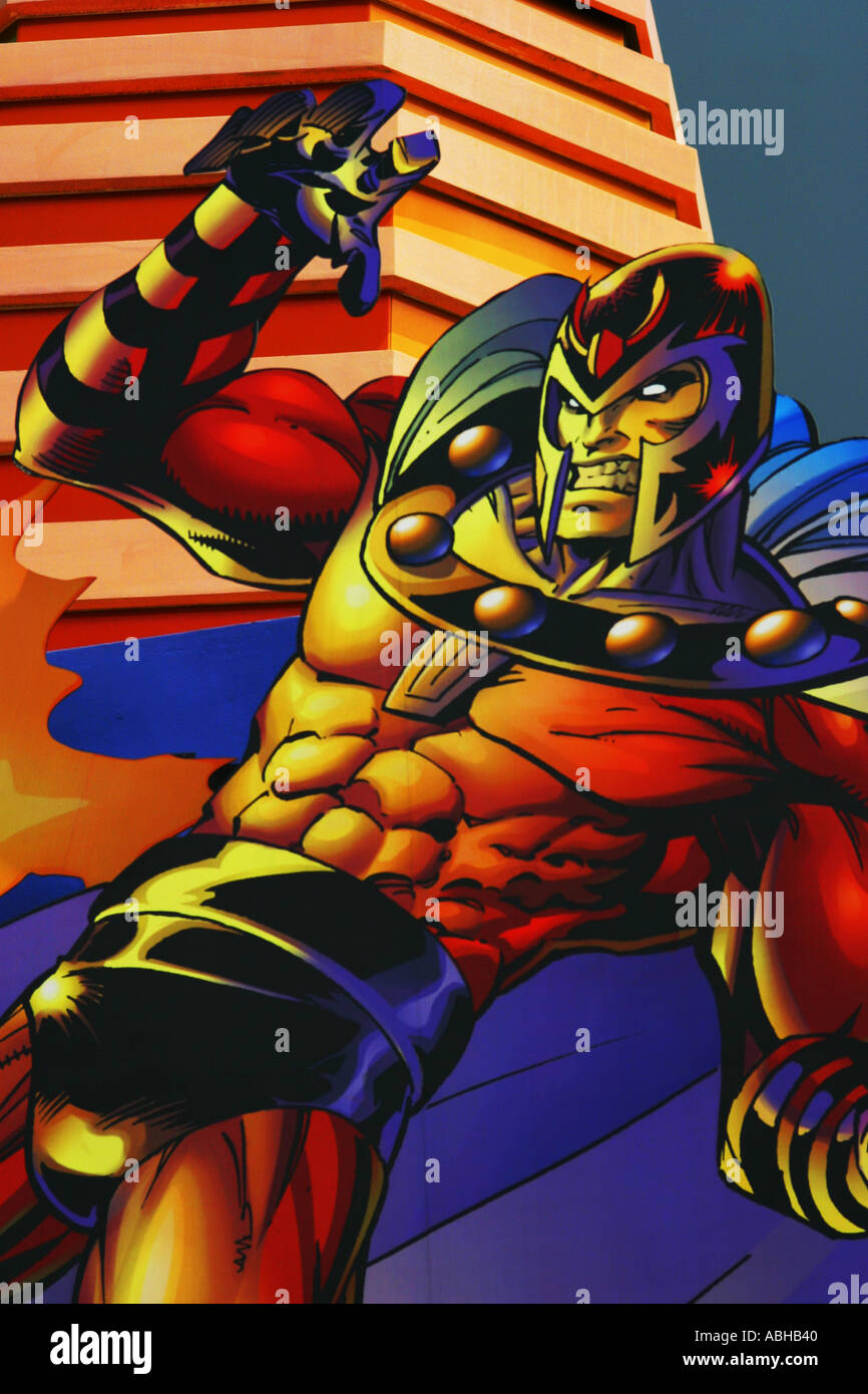 Super-Helden Karikatur Comic-Strip zeichnen Stockfotografie - Alamy