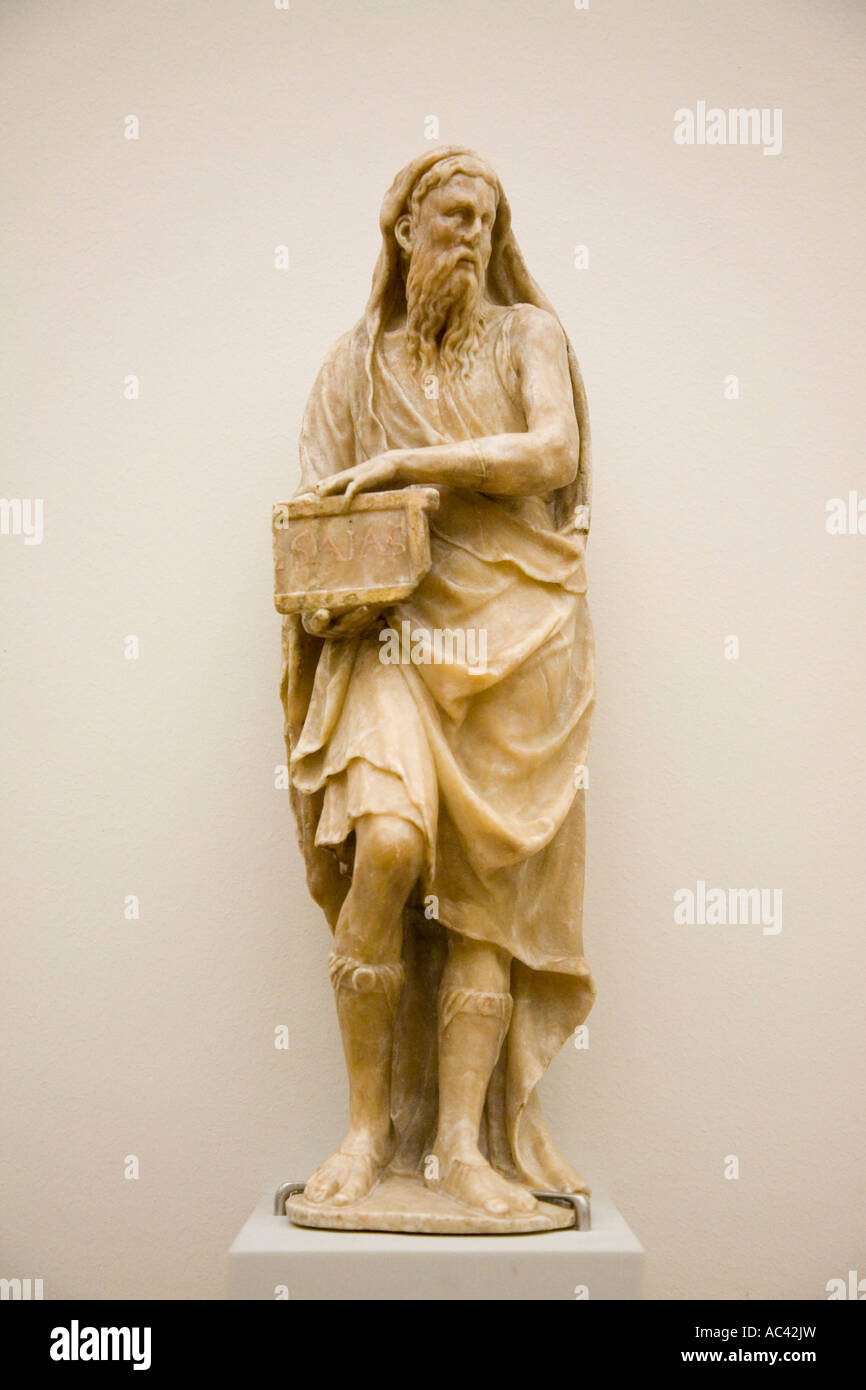 Prophet Jesaja Rom 16. Jahrhundert Alabaster von Jacob Cornelisz ...