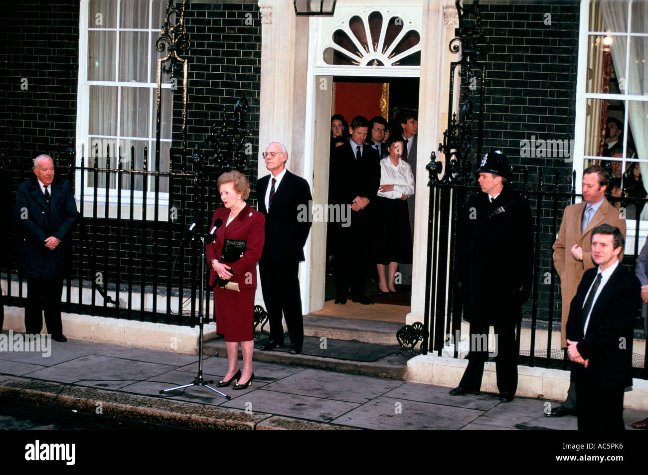 Margaret Thatcher 1990 Stockfotos und -bilder Kaufen - Alamy