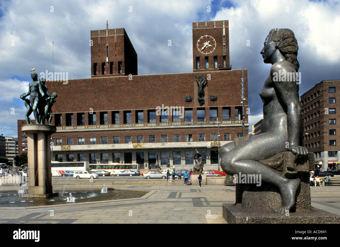 Rathaus Oslo Norwegen Oslo Norwegen Norwegen Altstadt norwegische ...